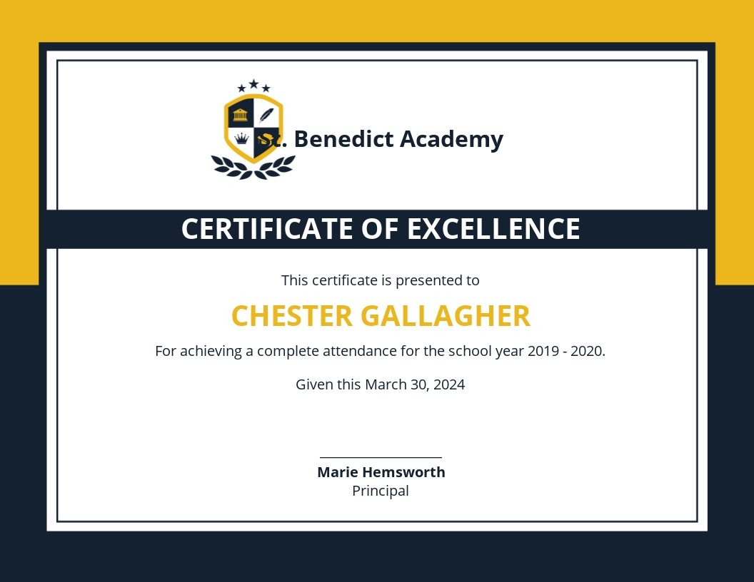 School Transfer Certificate Template - Google Docs, Illustrator ...