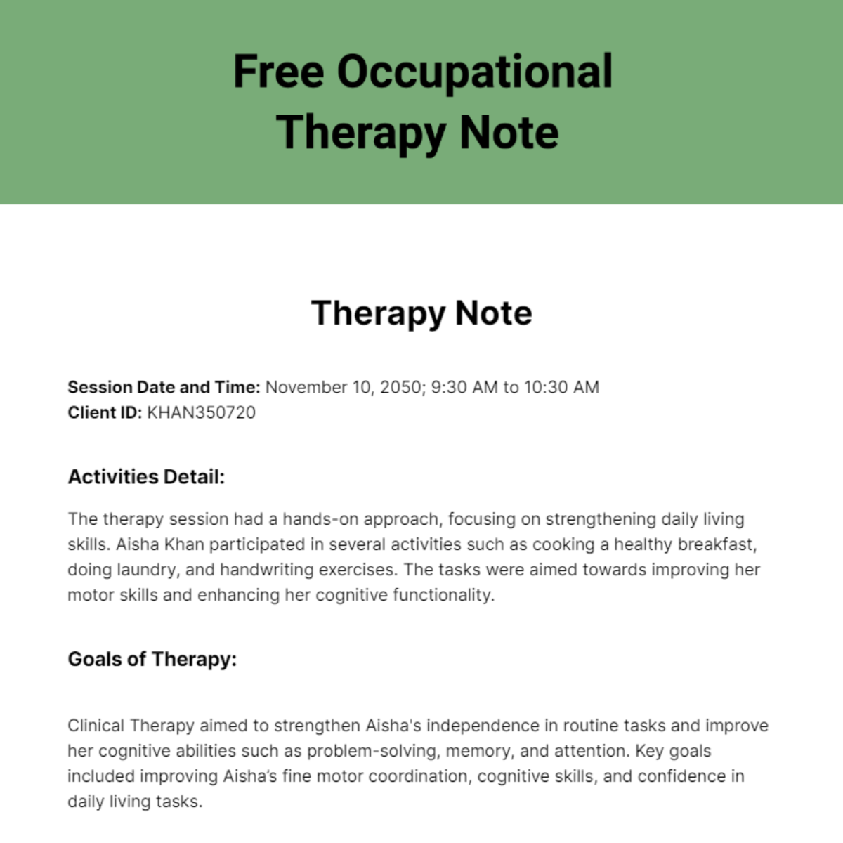 Free Therapy Note Templates Editable And Printable Free Therapy Note Templates Editable And Printable