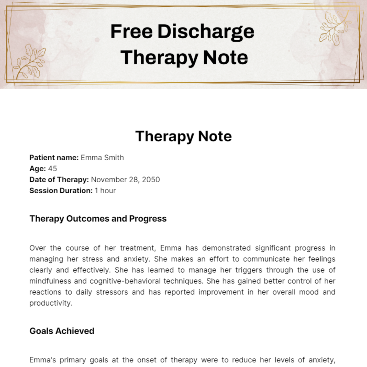 Free SOAP Note Templates Editable And Printable