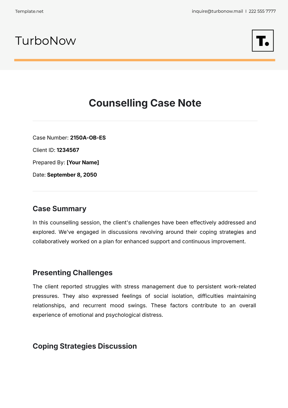 FREE Counseling Templates Edit Online Download