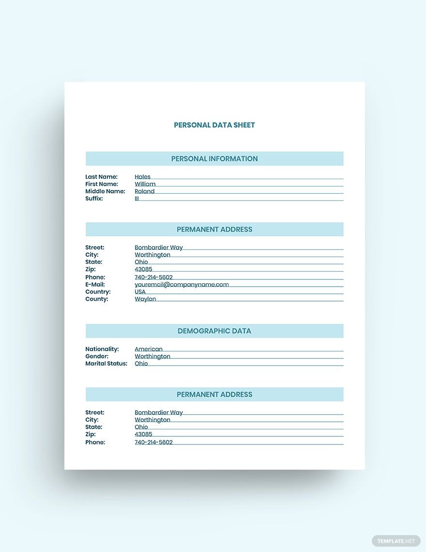 Datasheet In Apple Pages Imac FREE Template Download Template