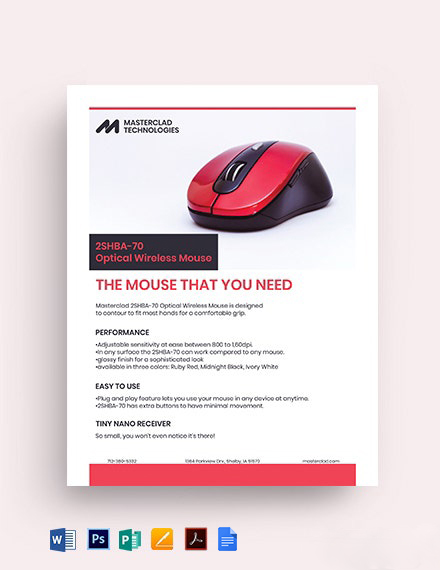 Technology Datasheet Template