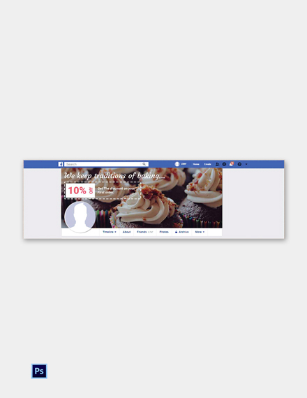Bakery Facebook Cover Page Template - PSD | Template.net