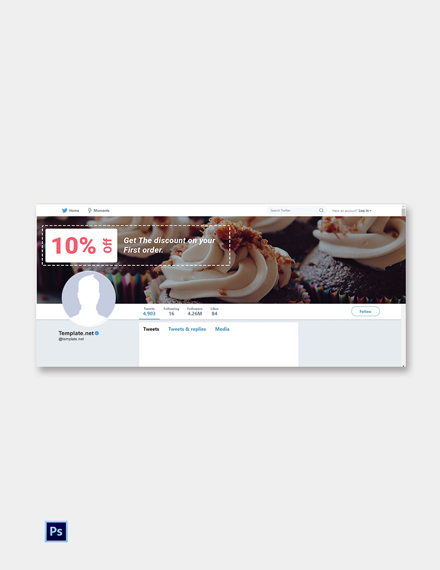 Bakery Facebook Cover Page Template - Download in PSD | Template.net