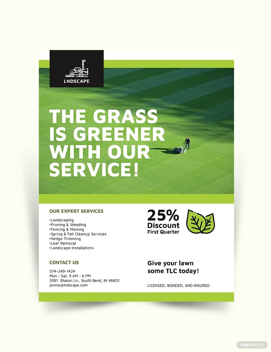 FREE Landscaping Flyer Template Download In Word Google Docs PDF 