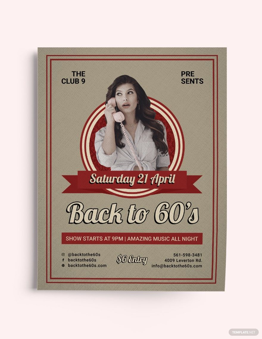 Free Retro Flag Day Flyer | Template.net