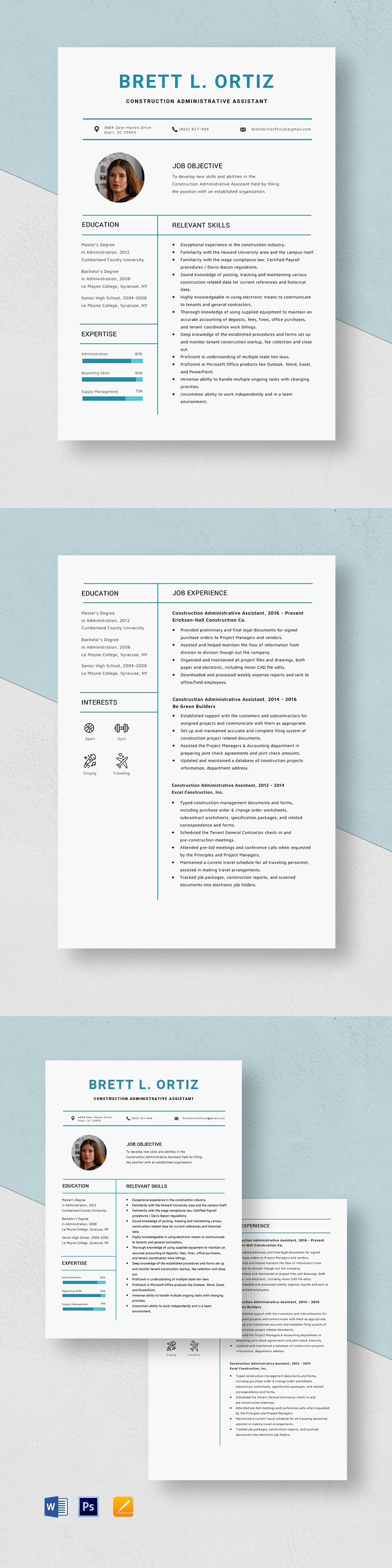 Administrative Assistant Resume Template - Word | Template.net