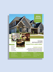 Real Estate Open House Flyer Template in Adobe Photoshop, Illustrator ...