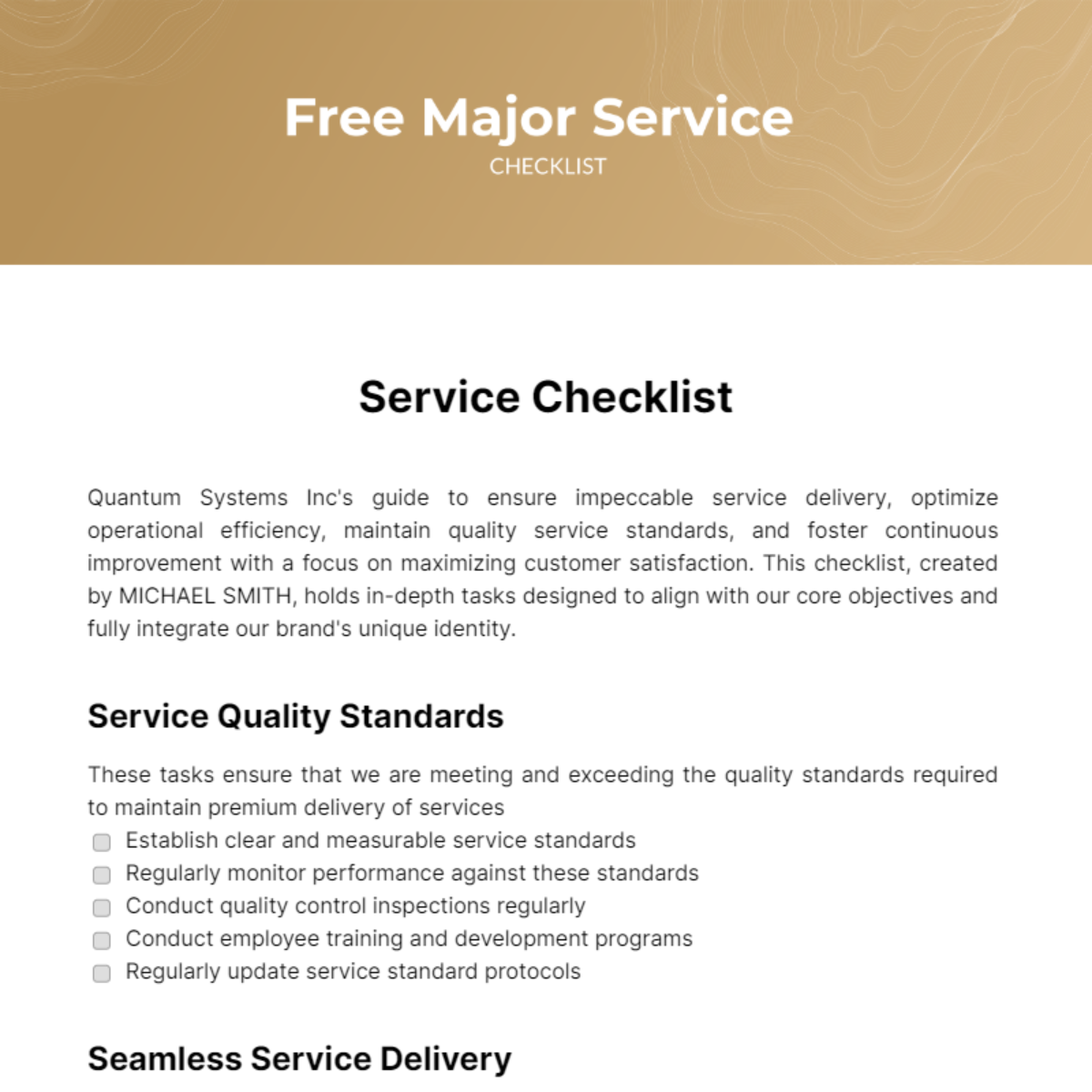 FREE Service Checklist Templates Examples Edit Online Download free-service-checklist-templates-examples-edit-online-download