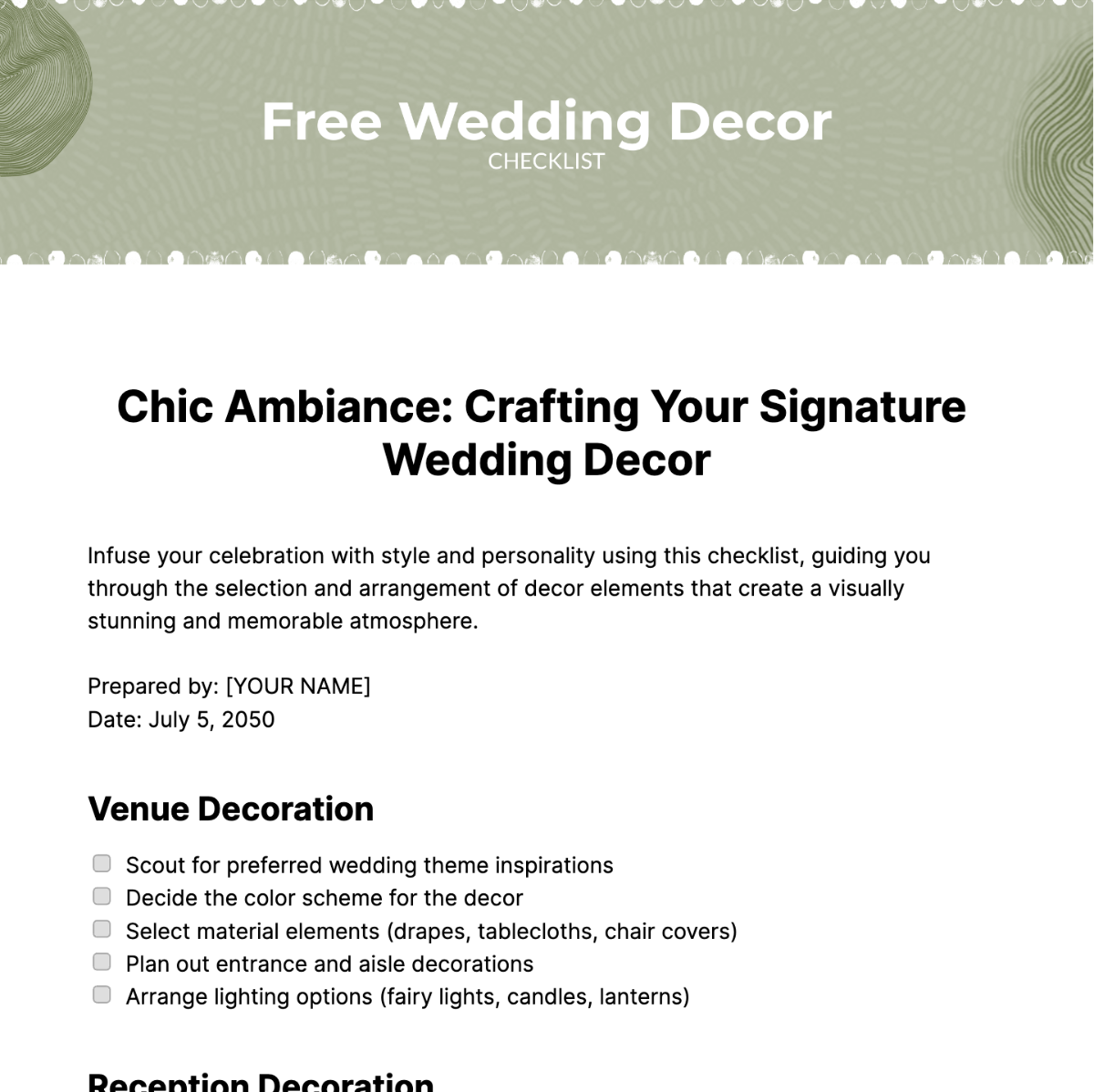 FREE Wedding Checklist Templates Examples Edit Online Download