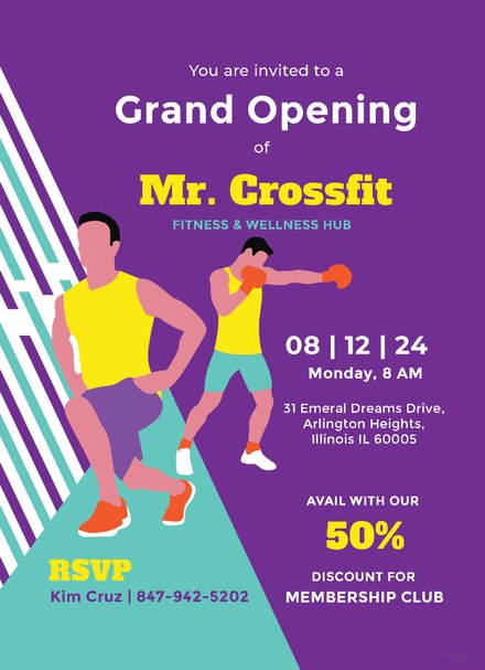 Restaurant Opening Invitation Template in Adobe Photoshop, Illustrator ...