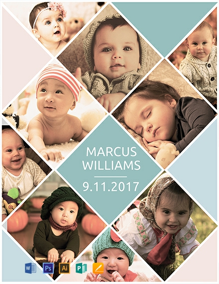 FREE Photo Collage Templates Adobe Illustrator Template