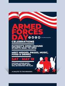 Free Armed Forces Day Poster Template in Photoshop | Template.net