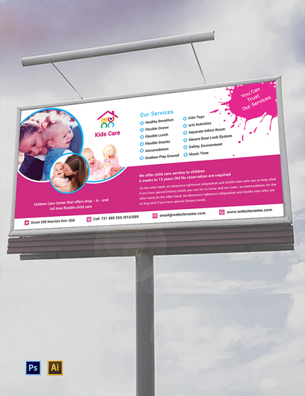 Dental Care Billboard Template - Download in Word, Google Docs ...