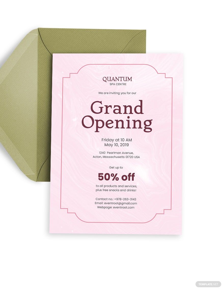 Gym Opening Invitation Template - Illustrator, Word, Apple Pages, PSD ...