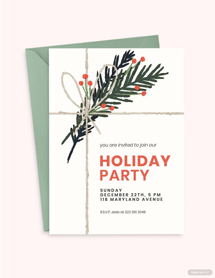 Free Holiday Party Template Word Printable Templates