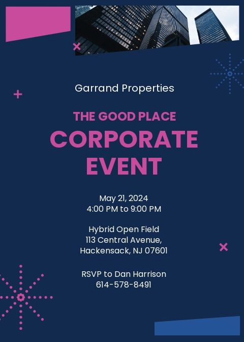 Business Event Invitation Template In Illustrator Word Outlook Apple 