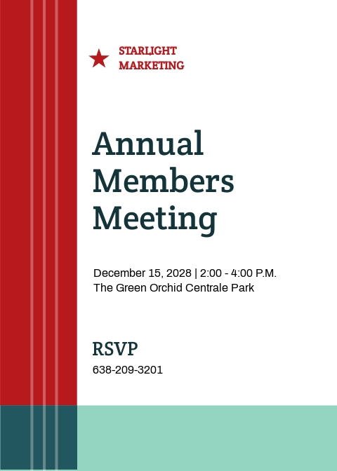Meeting Invitation Template [Free JPG] - Illustrator, Word, Outlook ...