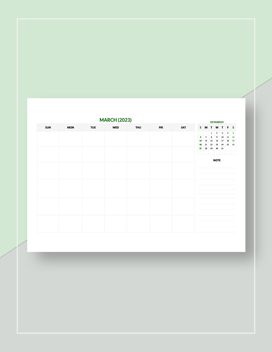 Monthly Appointment Calendar Template - Google Docs, Word, Apple Pages ...