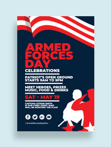 Free Armed Forces Day Poster Template in Photoshop | Template.net