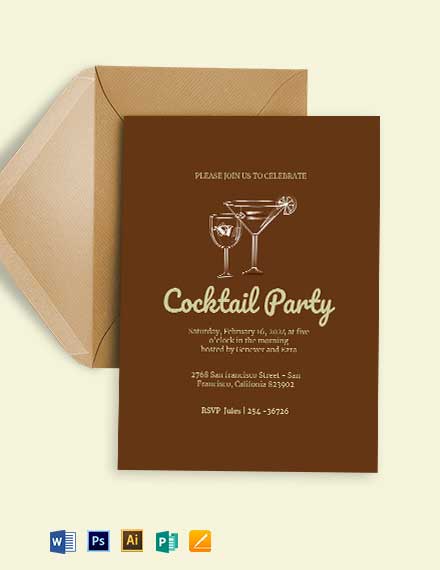 Cocktail Party Invitation Templates