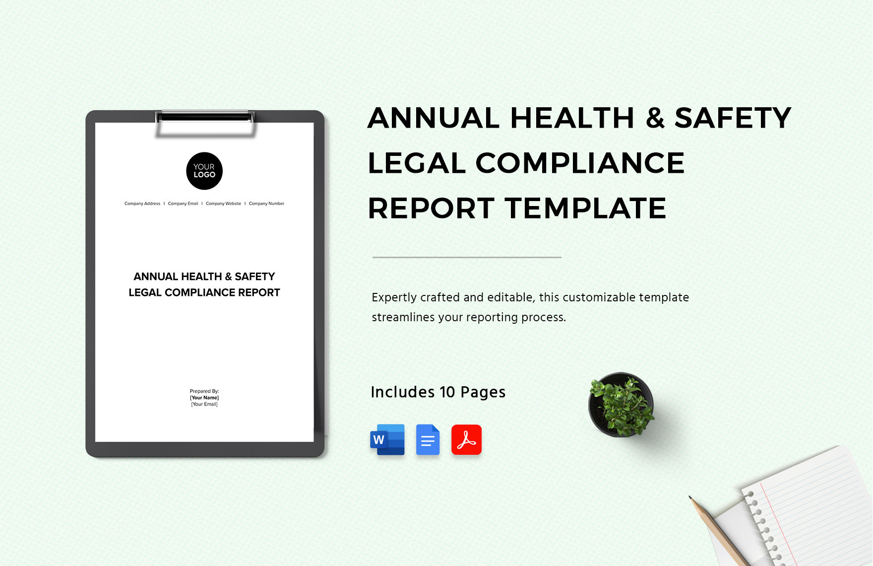 Church Annual Report Template In PDF Word Google Docs Download