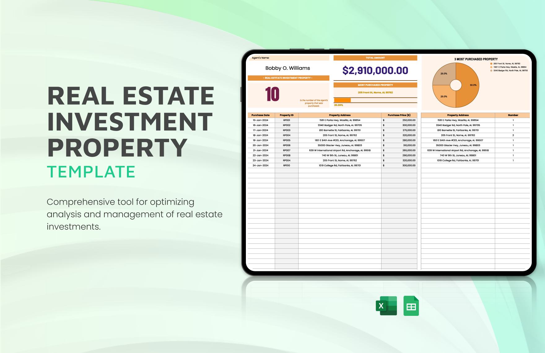 Property Templates In Google Sheets FREE Download Template