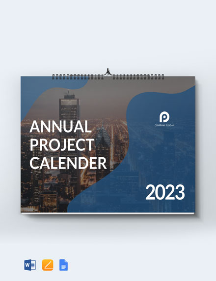 Project Event Desk Calendar Template - Google Docs, Word, Apple Pages ...