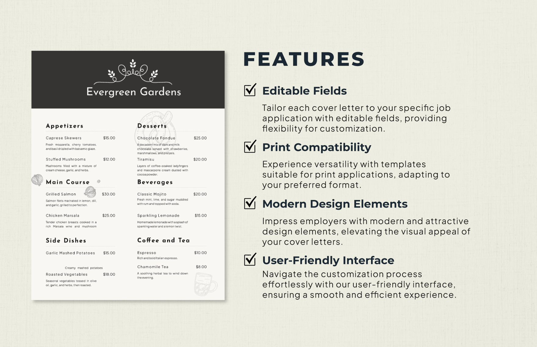 Dinner Party Menu Template In Word PDF Illustrator Google Docs