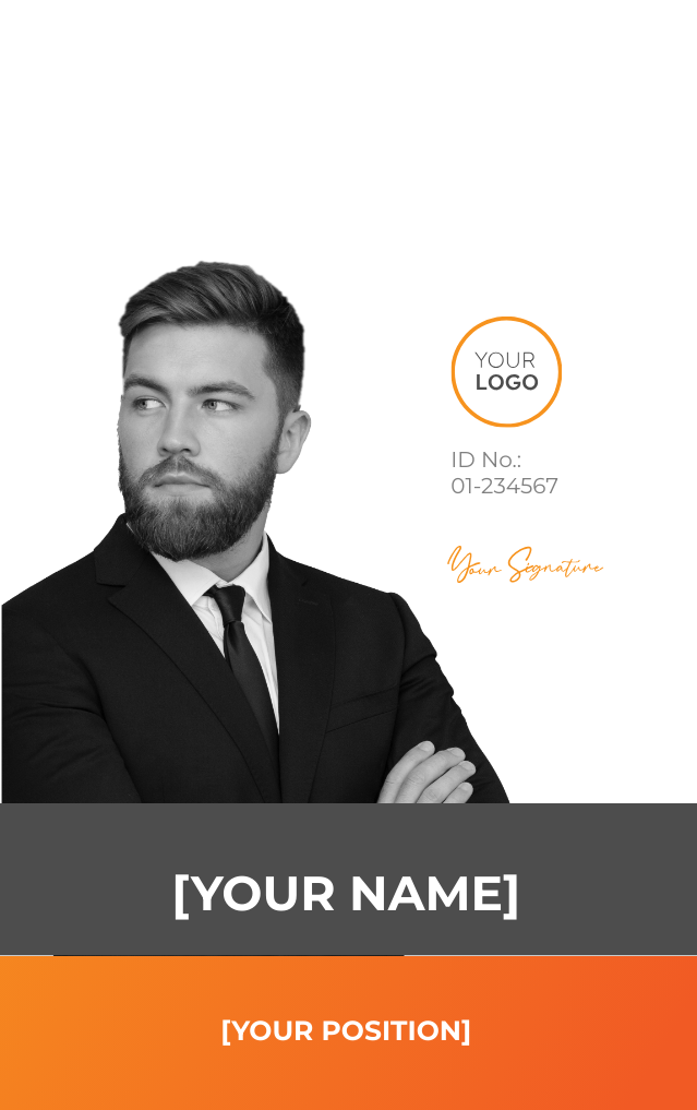 Graphic Designer ID Card Template - Edit Online & Download Example ...