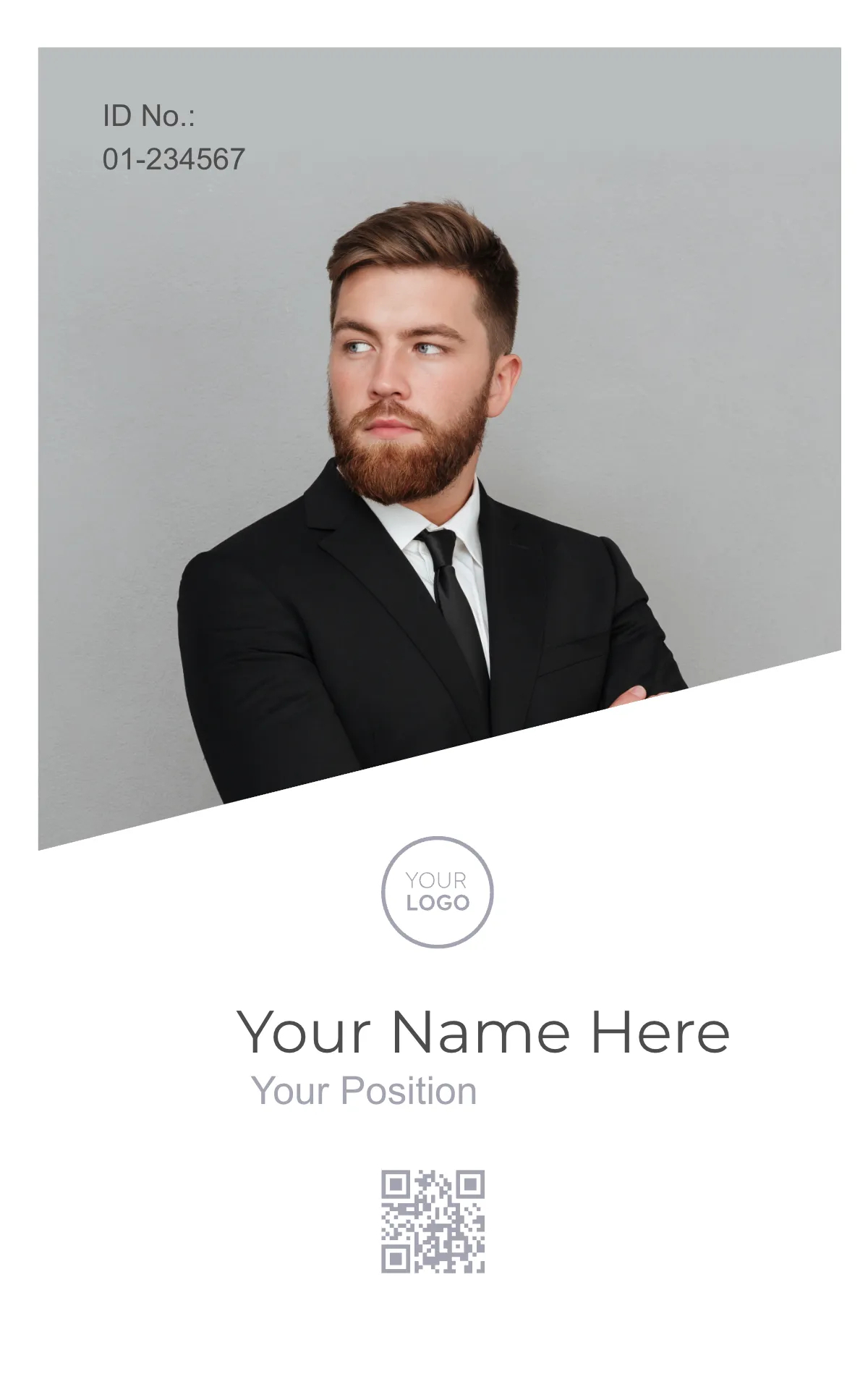 Free Company ID Card Templates Editable And Printable
