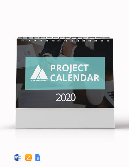 Project Event Desk Calendar Template - Google Docs, Word, Apple Pages ...