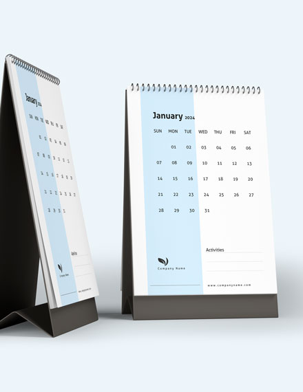 Project Management Desk Calendar Template in Google Docs, Word, Apple ...