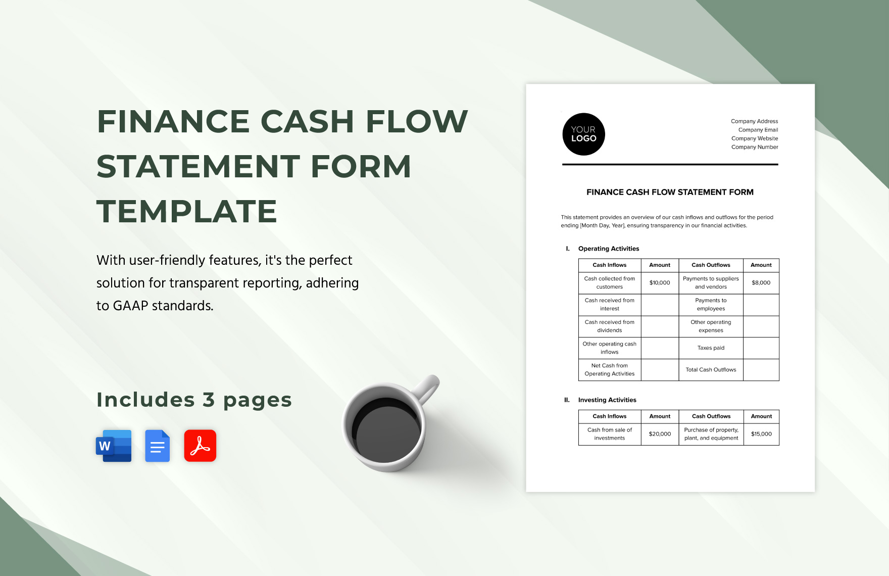 Editable Cash Templates In Word To Download