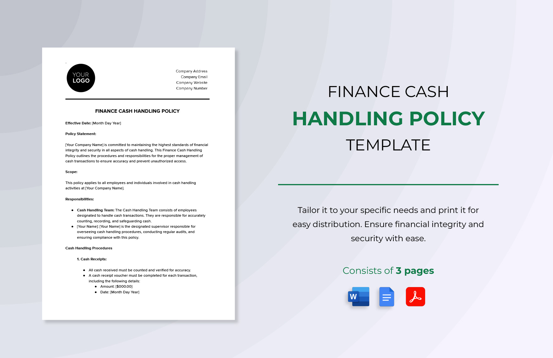 Editable Cash Templates In Word To Download Editable Cash Templates In Word To Download