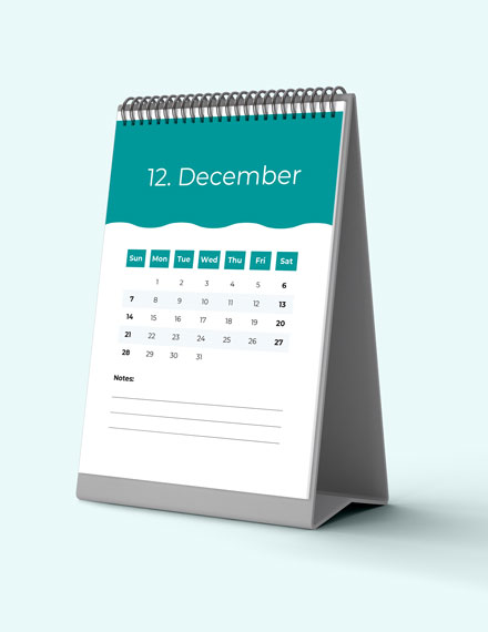 Marketing Project Desk Calendar Template - Google Docs, Word, Apple ...