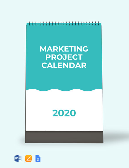 Project Event Desk Calendar Template - Google Docs, Word, Apple Pages ...