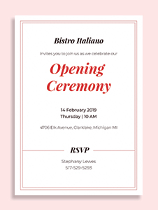 Hotel Opening Invitation Card Template in Adobe Photoshop, Illustrator ...