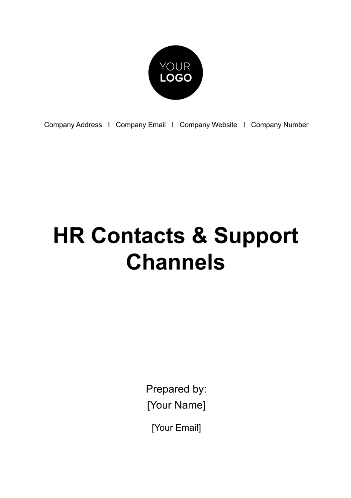HR Contacts & Support Channels Template - Edit Online & Download ... HR Contacts & Support Channels Template - Edit Online & Download ...
