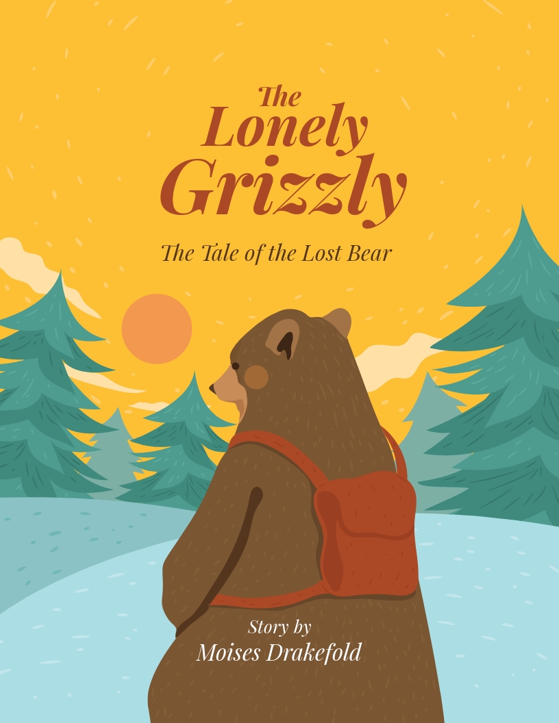 FREE Simple Children's Story Book Cover Template - PDF | Word | PSD ...