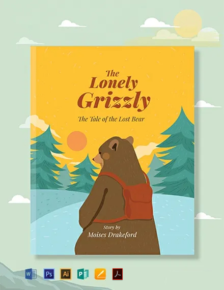 FREE Toddlers Story Book Cover Template - PDF | Word (DOC) | Apple (MAC ...