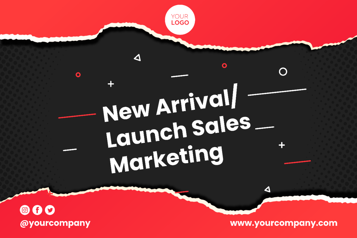New Arrival or Launch Sales Marketing Sign Template - Edit Online ...
