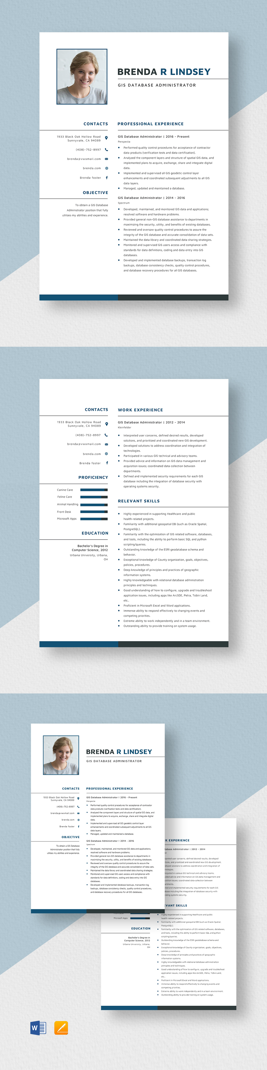 Free Hospice Administrator Resume Template - Word, Apple Pages ...