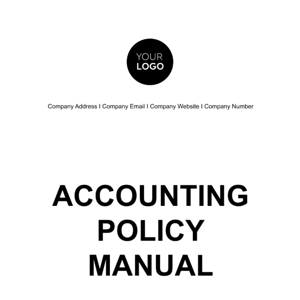 Free Accounting Policy Manual Edit Online Download Template
