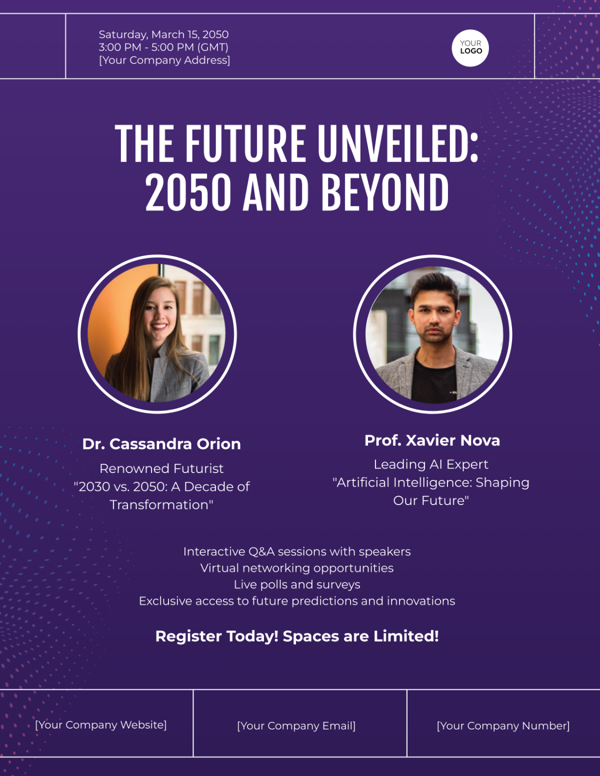 Webinar Announcement Flyer Templates - Edit Online & Download Example ...