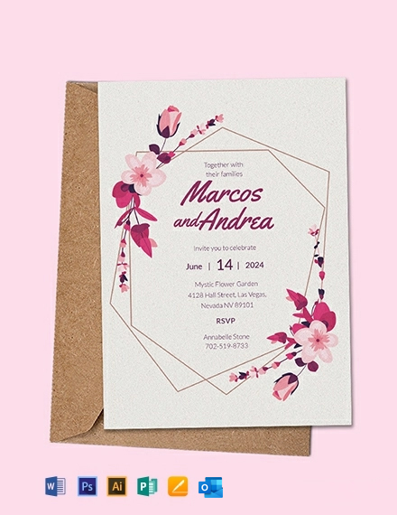 FREE Sample Invitation Card Template - Word (DOC) | PSD | InDesign ...