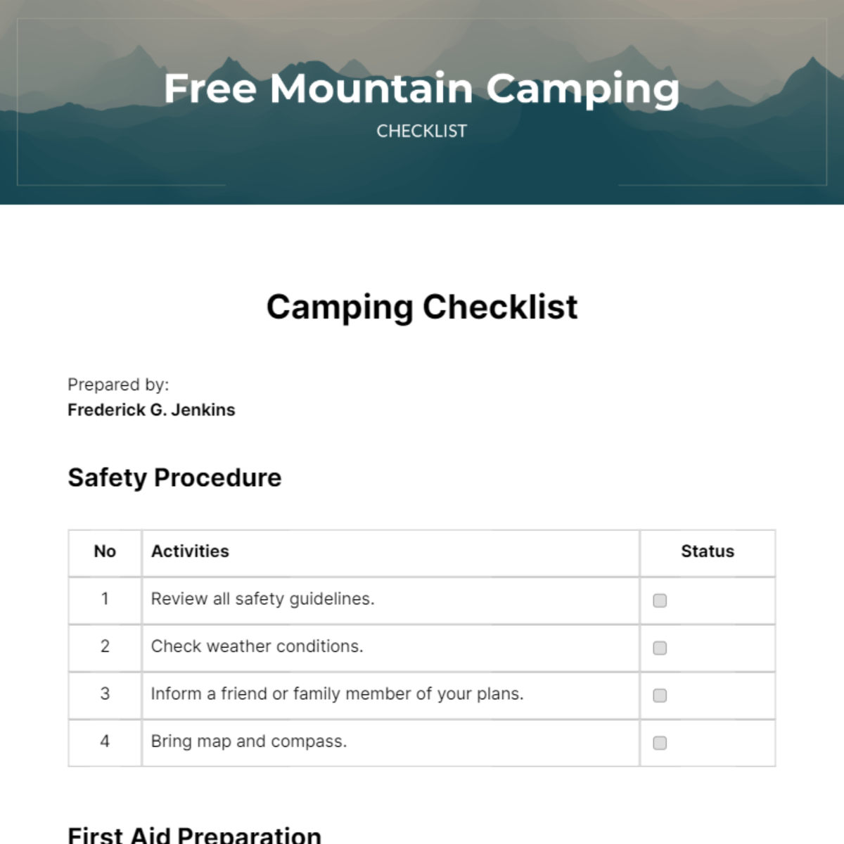 Checklist For Mountain Climbing at Jerome Henderson blog
