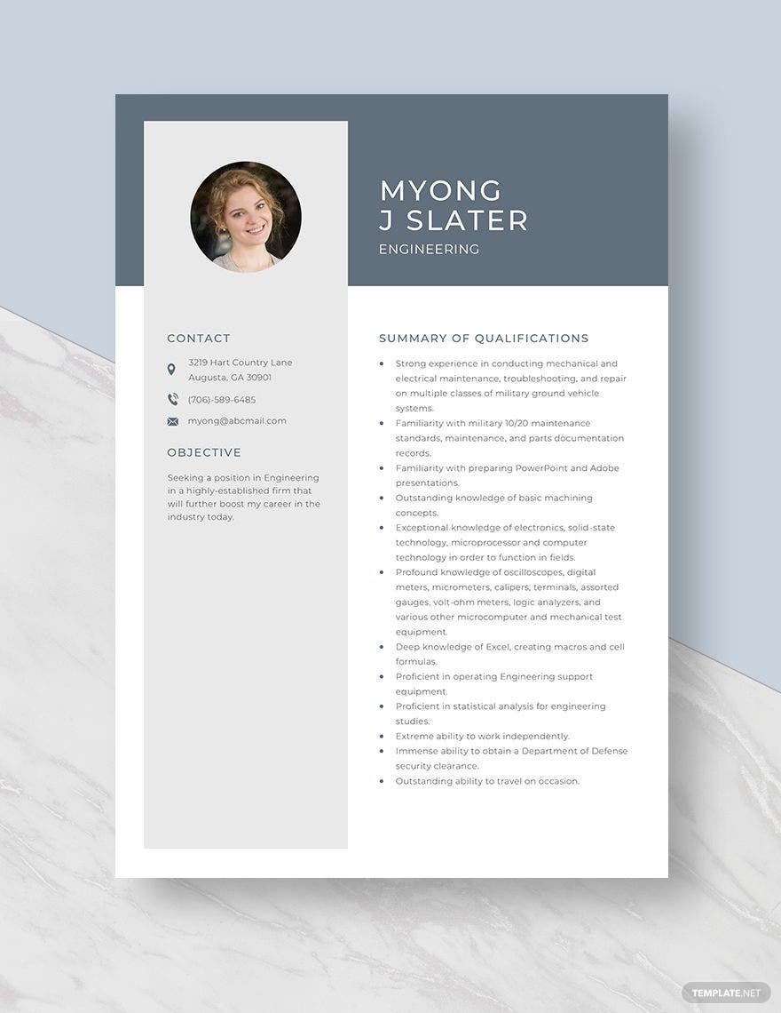 Free Engineering Resume Download In Word Apple Pages Template