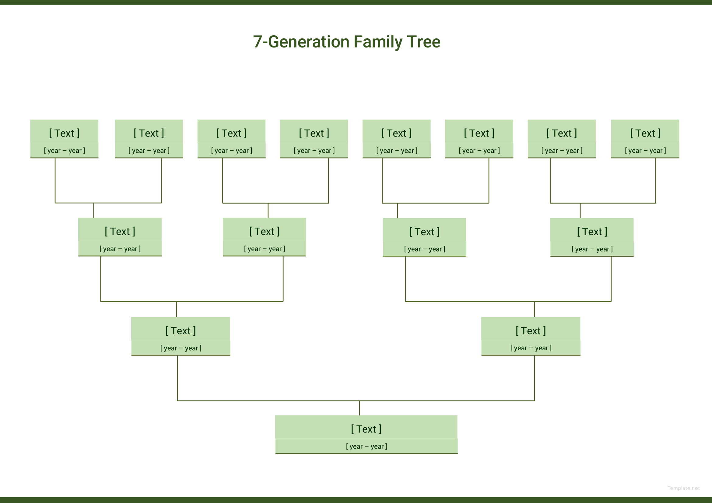 Printable Family Tree Template 7 Generations Printable Templates