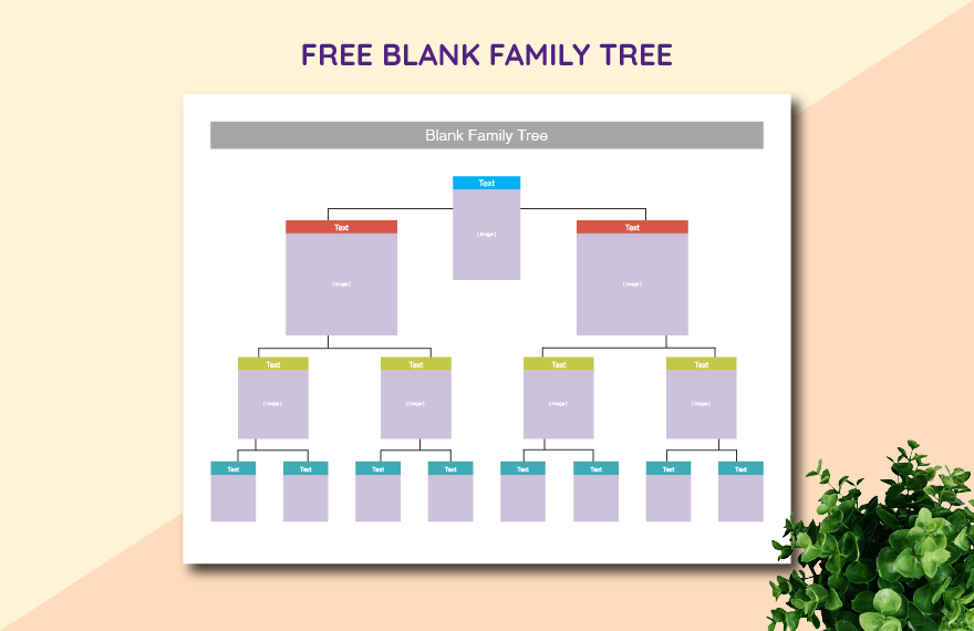 Free Blank Family Tree - Excel, Word, Apple Numbers, Apple Pages ...